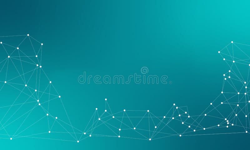 Digital Connection Structure Wires, Vector Triangles Shapes Backdrop ...