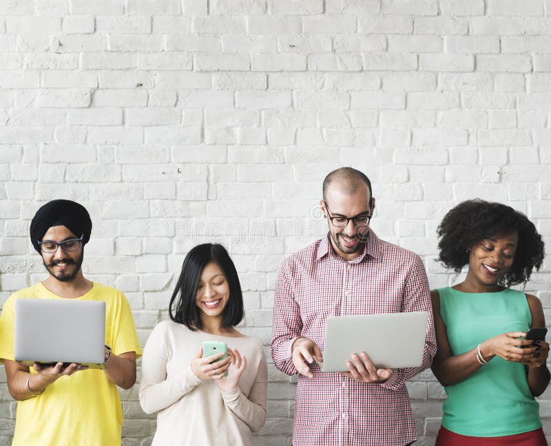 Digital Connection Technology Networking Team Concept Stock Photo ...