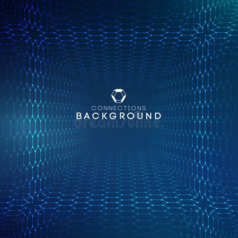 Digital Connections Background with a Blue Gradient and Network Lines ...