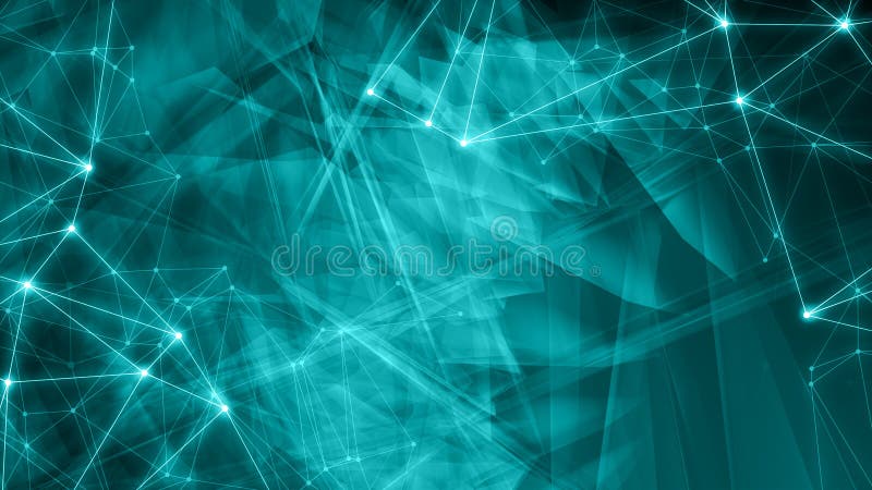 Digital Connections Graphic Chaos, Random Geometric Pattern Connected ...