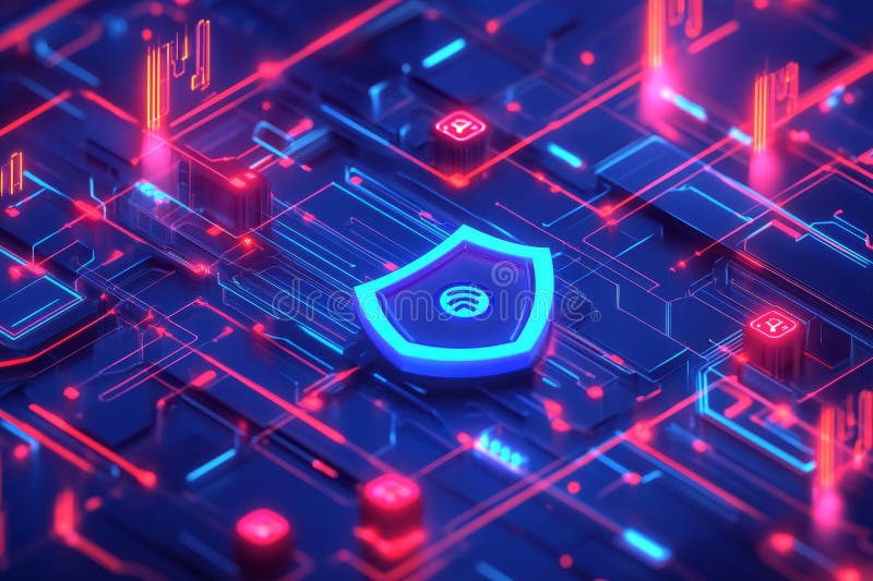 Digital Connections and Graphic Icons Play a Role in the Cybersecurity ...