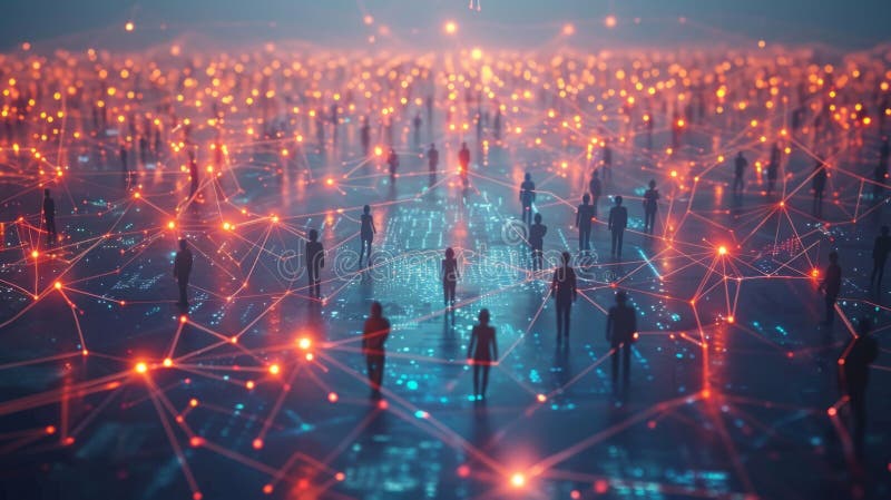 Digital Connectivity, an Artistic Representation of Global Digital ...