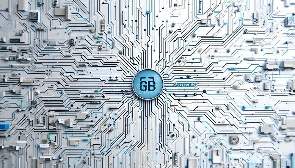 Digital Connectivity: a High-Tech Abstract Background Showcasing ...