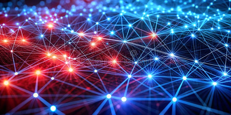 Digital Connectivity Network Abstract Background Stock Illustration ...