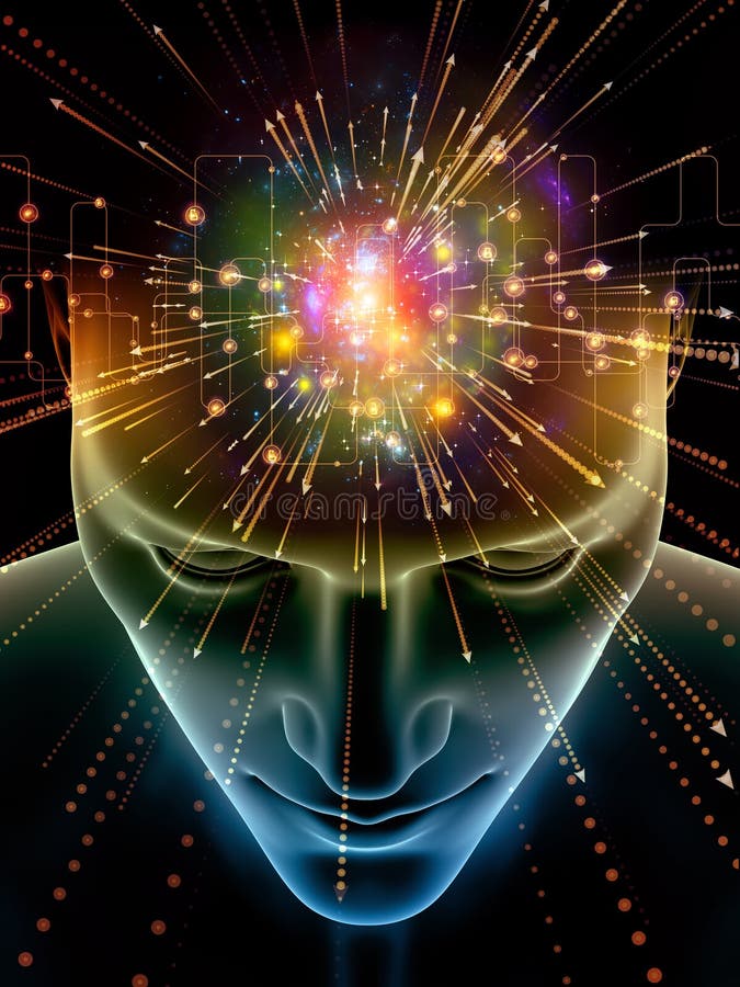 Light of consciousness stock photo. Image of black, logic - 25528540