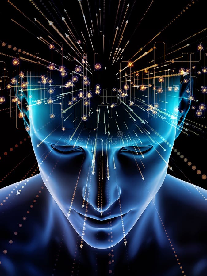 Digital Consciousness stock illustration. Illustration of backdrop ...