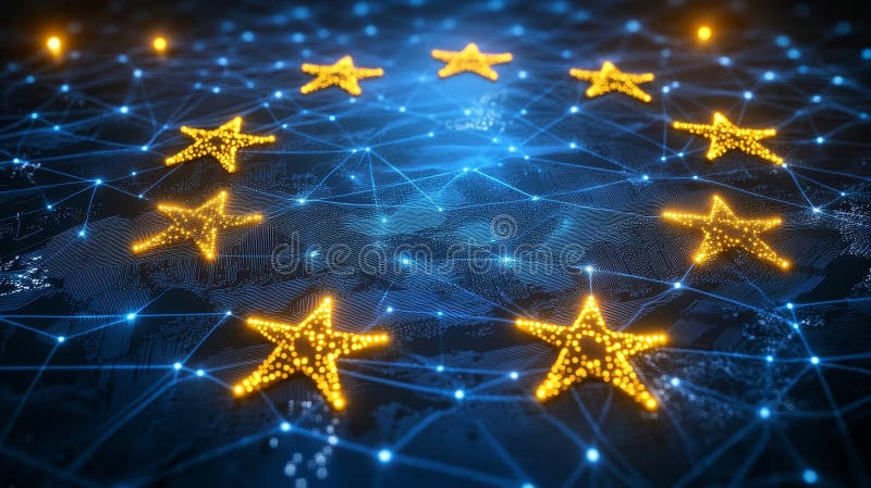 Digital Constellation of Europe Network Connections, Data Integration ...