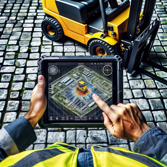 Digital Construction: Hands Holding 3D Model of Site Planning, Generative Ai Stock Illustration ...