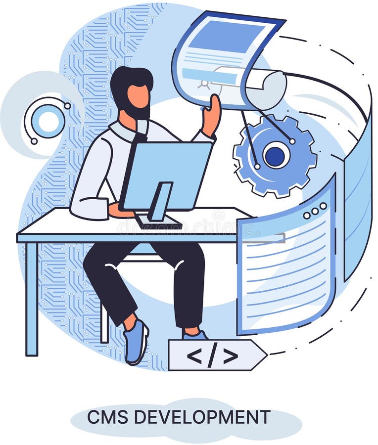 Concept of Digital Content Management System, CMS Development Software ...