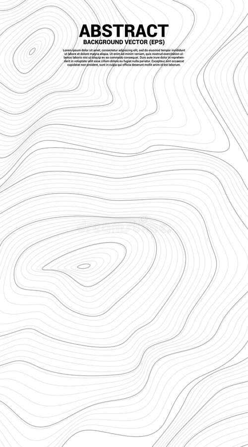 Digital Contour Curve Line and Wave with Wireframe . Stock Illustration ...