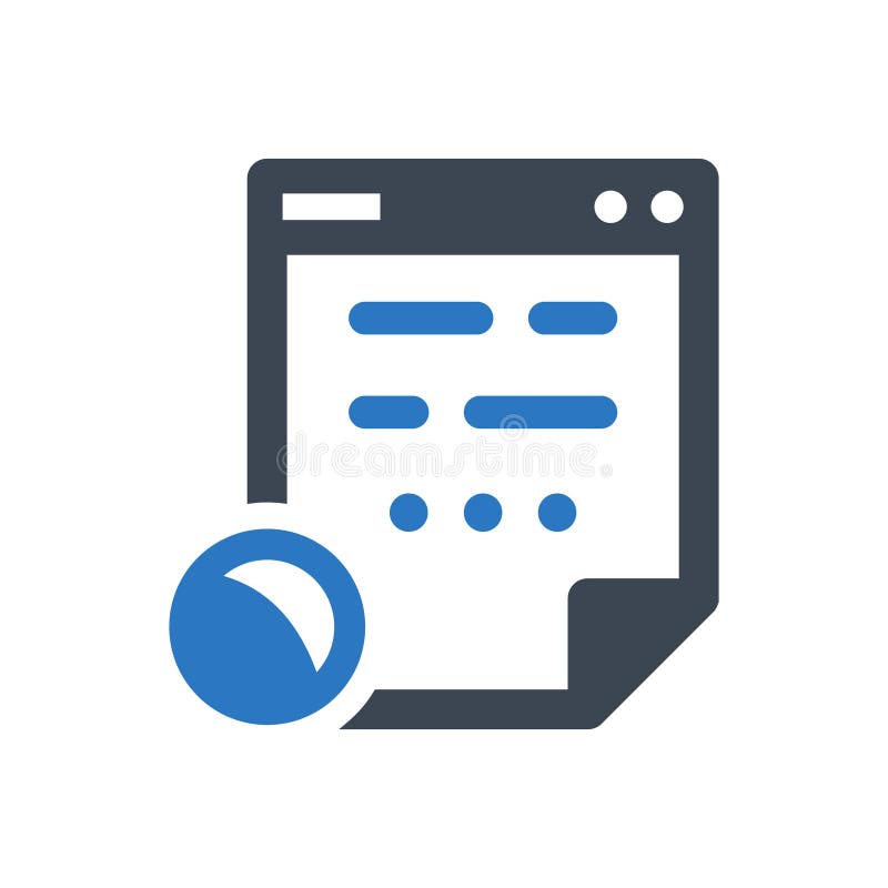 Digital contract icon stock vector. Illustration of symbol - 216587040