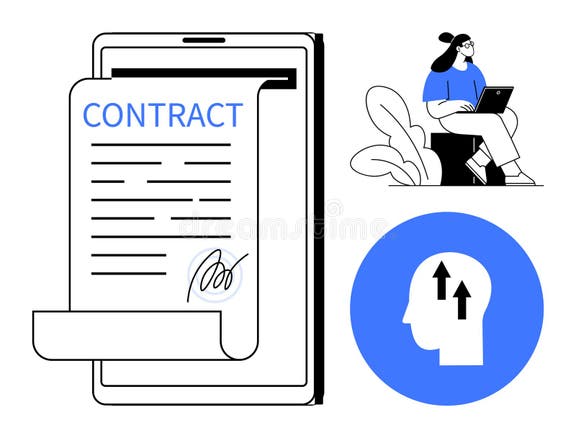 Digital Contract Management Technology Stock Illustrations – 5,311 ...