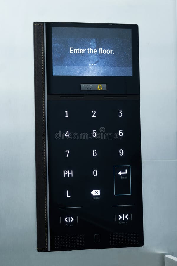 Digital Control of an Elevator Stock Image - Image of digital, lift ...