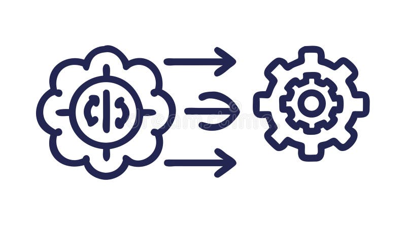 Digital Conversion System Integration, Vector Design Generative AI Stock Vector - Illustration ...