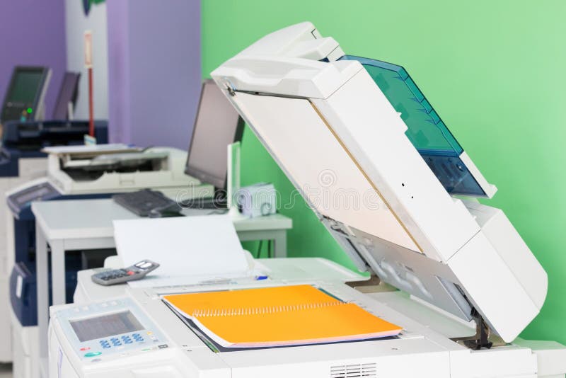 Digital copy machine stock image. Image of device, paperwork - 123694031