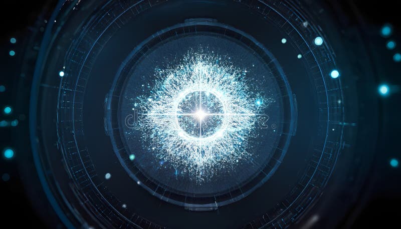 Digital Core: the Concept of Artificial Intelligence and Big Data Stock Illustration ...