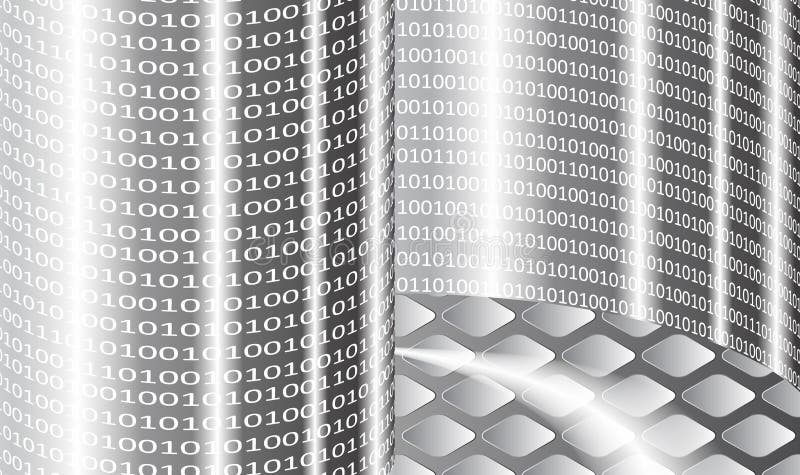 Digital Corridor Made of Aluminum Foil.1 Stock Vector - Illustration of ...