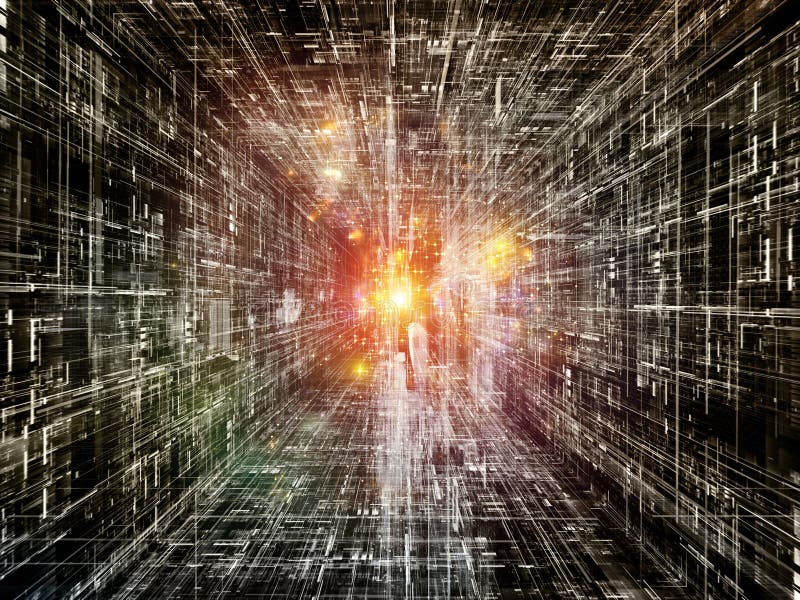 Space Corridor stock illustration. Illustration of reality - 182292204