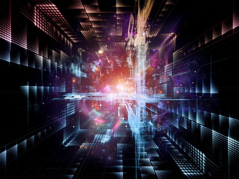 Space Corridor stock illustration. Illustration of hardware - 182292223