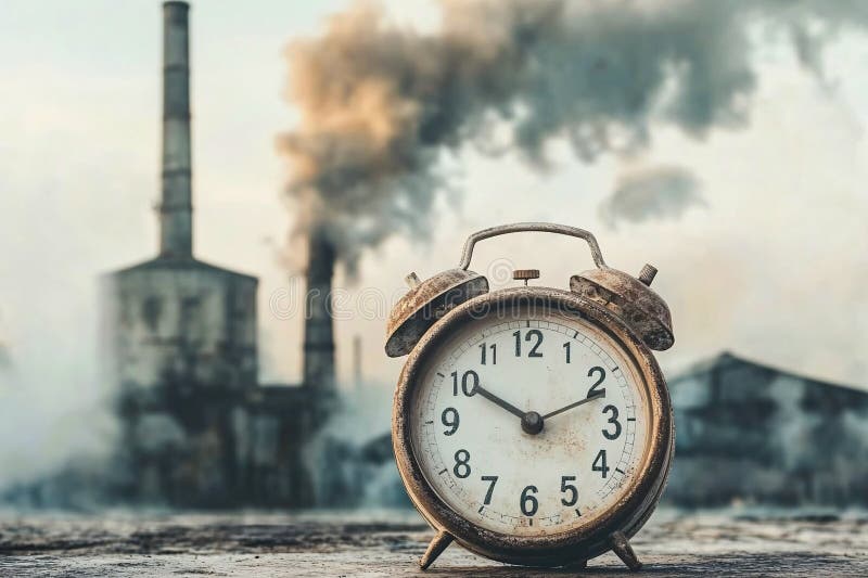 A Digital Countdown Clock Ticking Toward Zero Emissions, Emphasizing ...