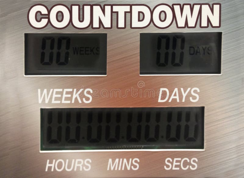 Digital countdown timer stock image. Image of black, accuracy - 58906523