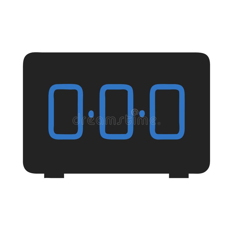 Digital Countdown Timer Display Vector Illustration for Technology and ...