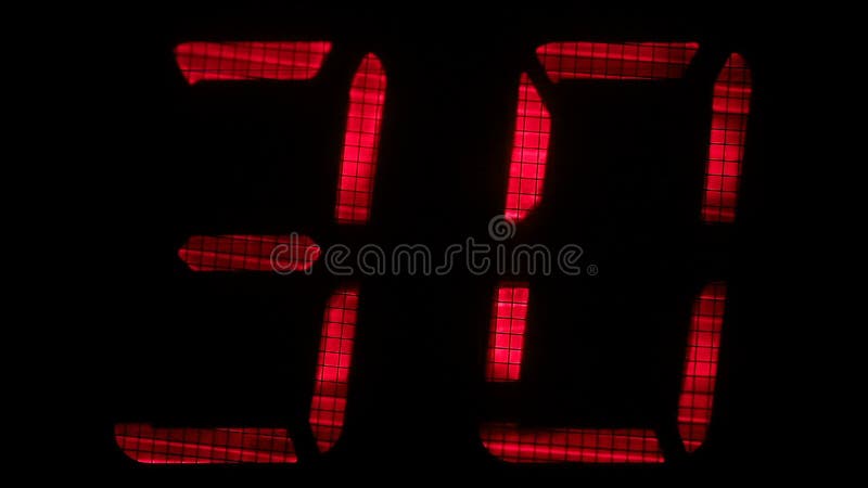 Digital Countdown Timer with an Interval 60 Seconds Stock Video - Video ...