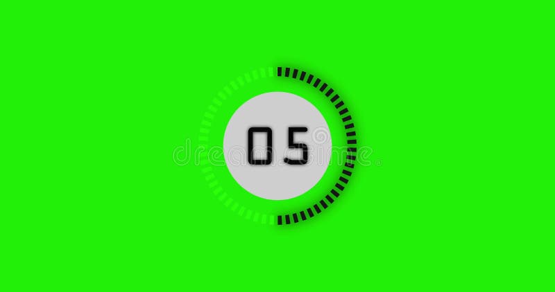 A Digital Countdown Timer Showing 10 Seconds Remaining Stock Footage