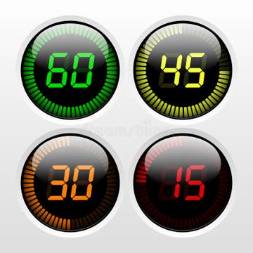 Digital Countdown Timer stock vector. Illustration of isolated - 31927177