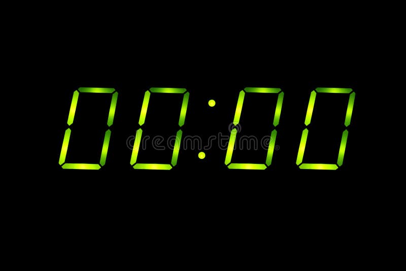 Digital countdown at zero stock image. Image of perspective - 12056757