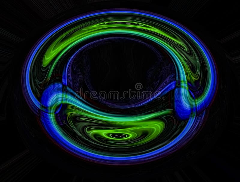 Digital Created Graphic Logo in Multi Colors Stock Illustration ...