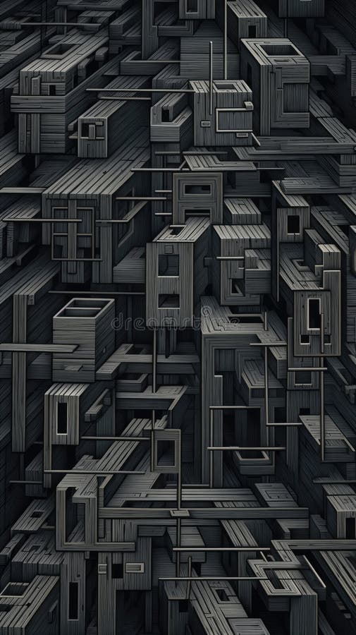 Intricate Wooden Grid Structure White Background Design Stock Photos ...