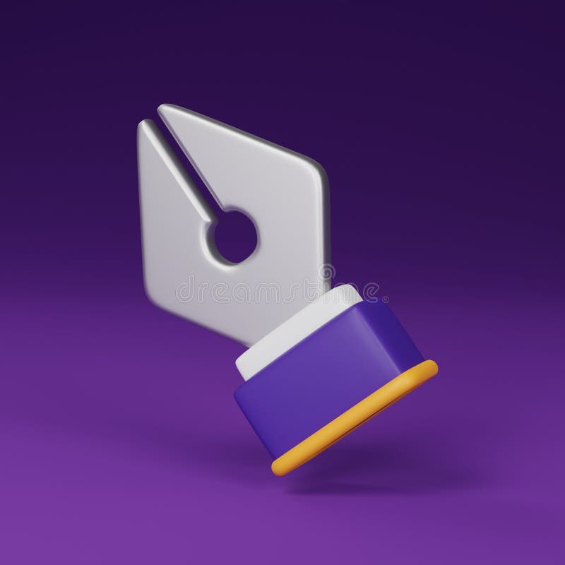 Digital Creativity Unleashed, 3D Icon of Graphic Design Pen Tool Cursor ...