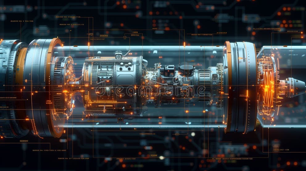 Cross Section of a Small Satellite Showing Internal Components and ...