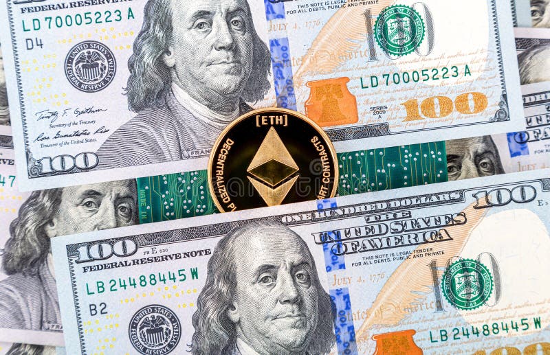 Digital Cryptocurrency Ethereum, Electronic Computer Component and ...