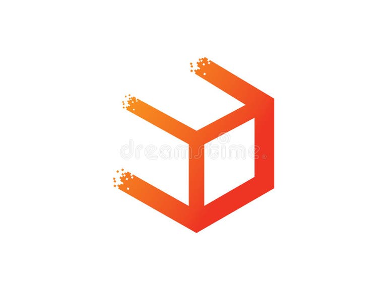 Digital Cube Data Logo Template Design Stock Vector - Illustration of ...