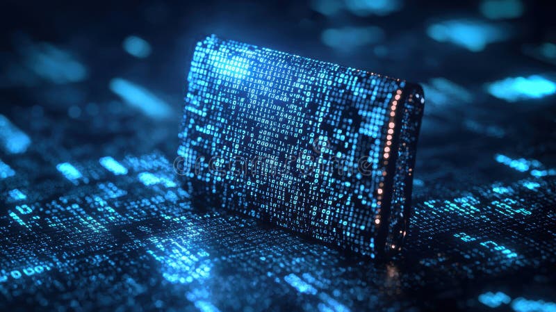 Digital Data Cube stock illustration. Illustration of computer - 331828270