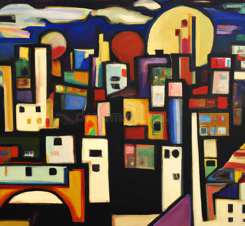 Digital Cubism, Array of Human Faces Pieced Together, Each Face Encoded ...