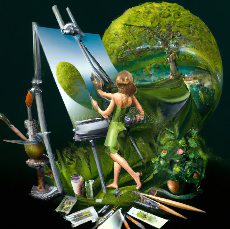 Digital Cubism, Array of Human Faces Pieced Together, Each Face Encoded ...