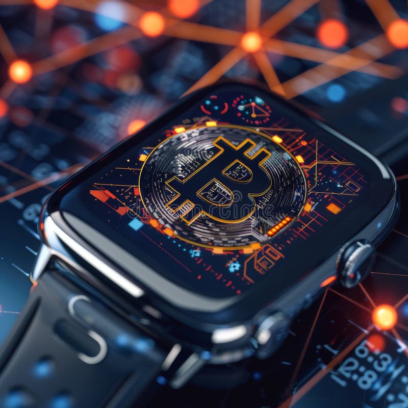 Digital Currency Concept Watch Stock Image - Image of cryptocurrency ...