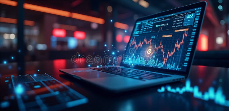 Digital Currency Exchange Interface Showing Stock Image - Image of ...