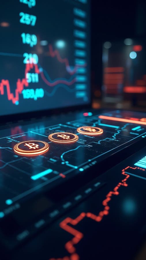 Digital Currency Exchange Interface Showing Stock Image - Image of ...