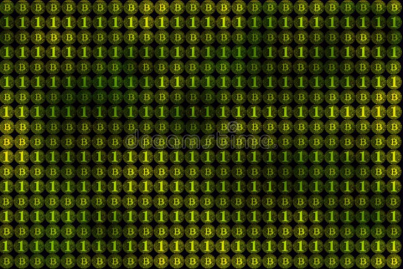 Digital Currency and Financial Business Concept, Bitcoin Wall, B Stock ...