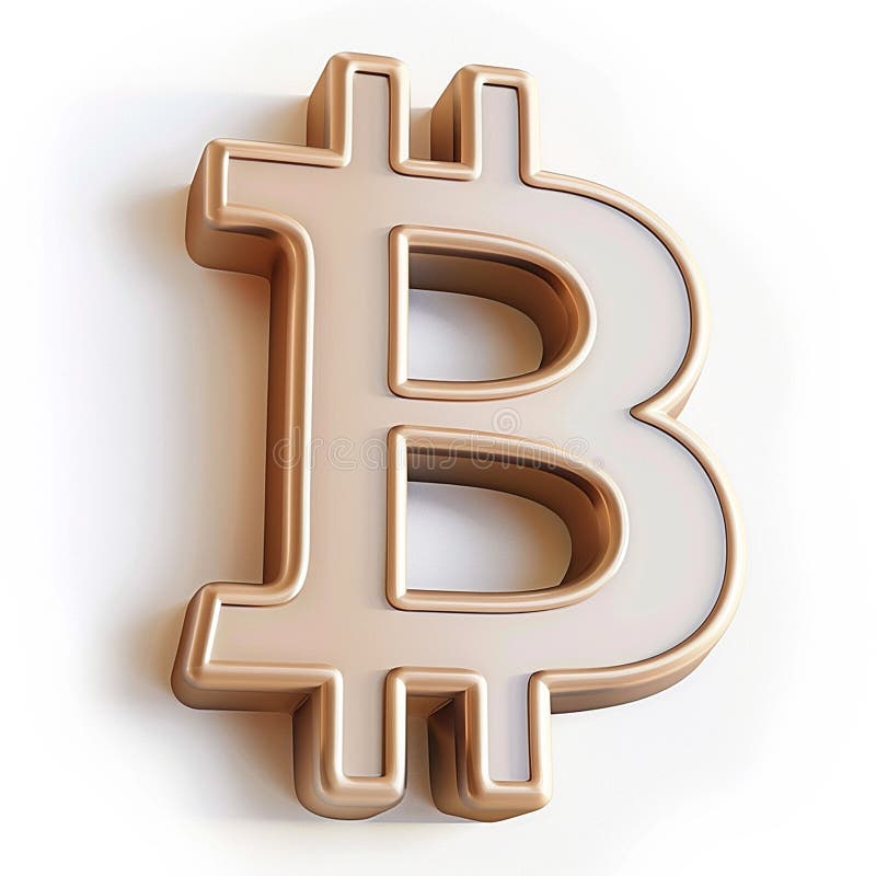Digital Currency Symbol Displayed on a White Background Stock ...