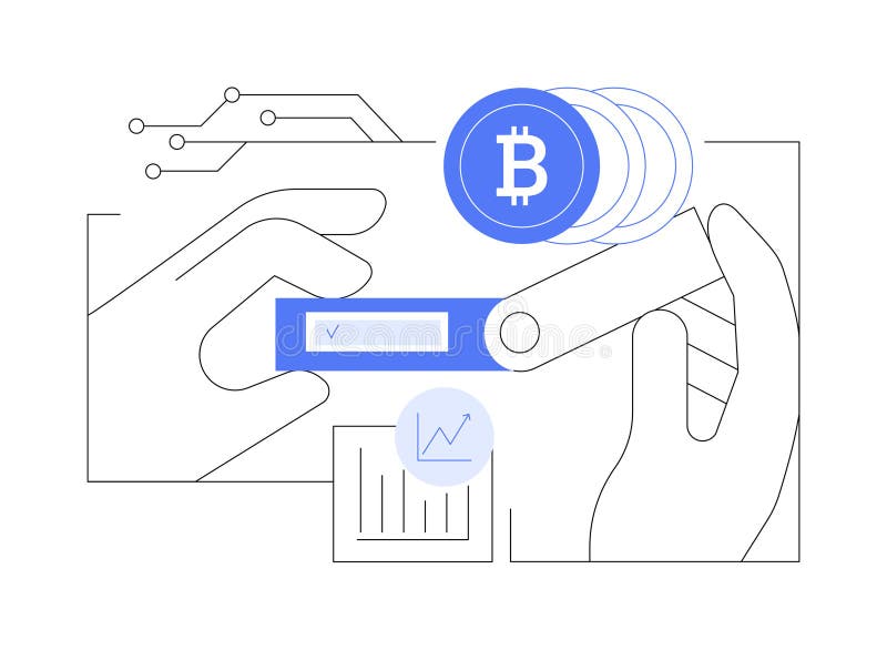 Digital Currency Wallet Isolated Cartoon Vector Illustrations. Stock ...