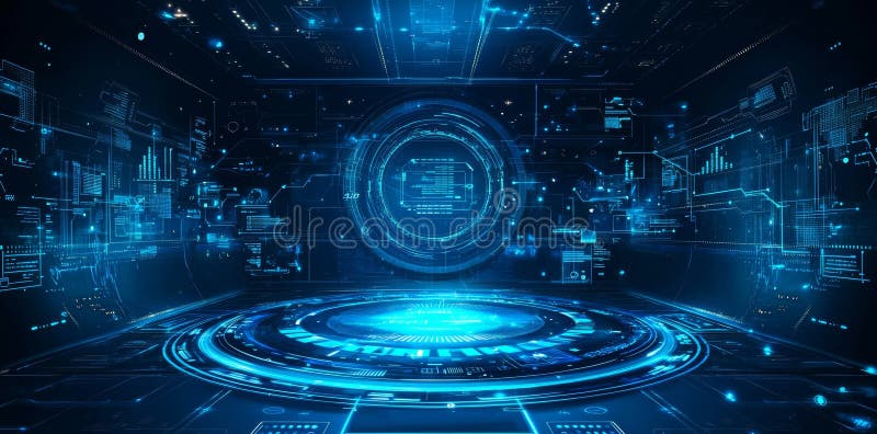 Digital Curve of Abstract Futuristic Vertical Format for Technology ...