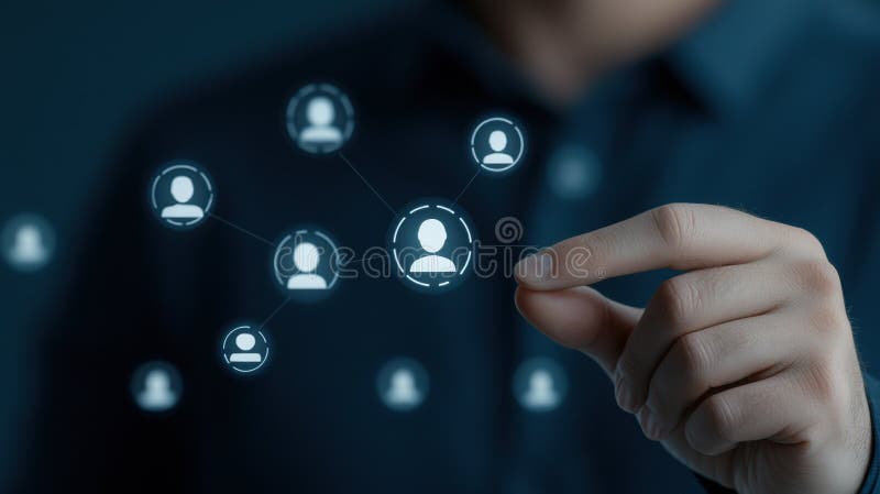 Digital Customer Service Concept with User Connections Stock Photo ...