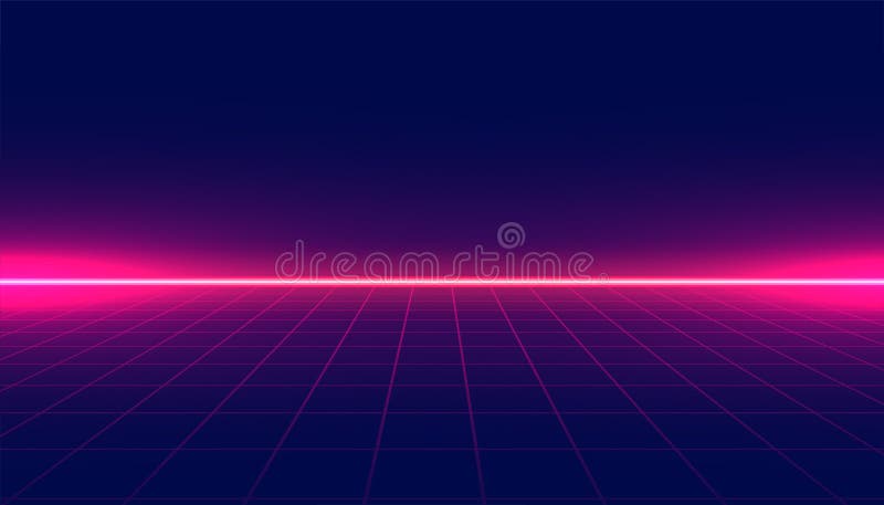 Digital Cyber Grid Lines Geometric Wallpaper with Laser Light Stock ...