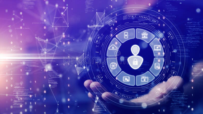 Digital Cyber Security Data Protection Technology Concept. Access To ...