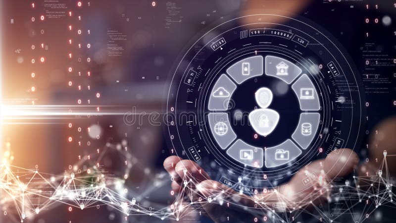 Digital Cyber Security Data Protection Technology Concept. Access To ...